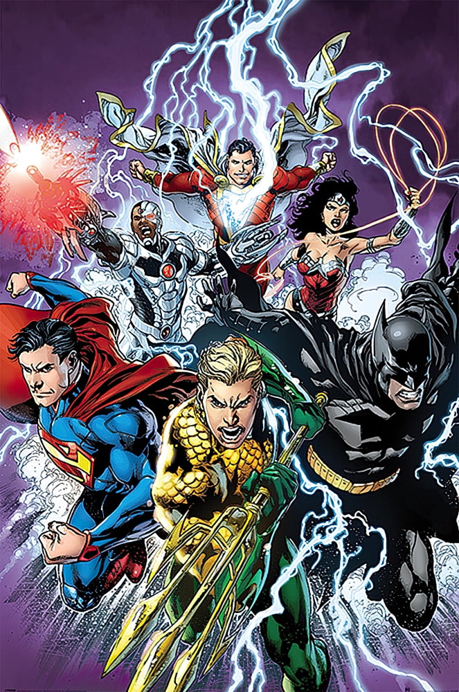 Justice League Of America - JLA - DC Comics Poster / Print (Lightning ...