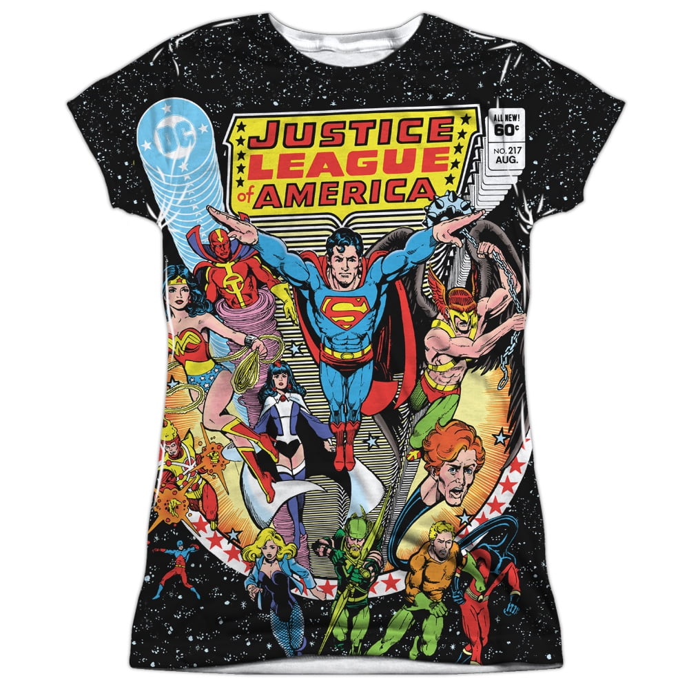 Justice League Of America Stars Girls Jr Sublimation White - Walmart.com