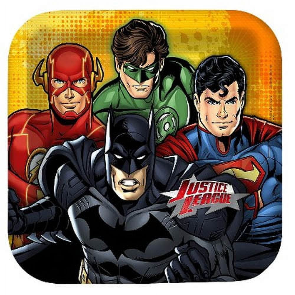 Justice League Rescue Large Paper Plates (8ct) - Walmart.com