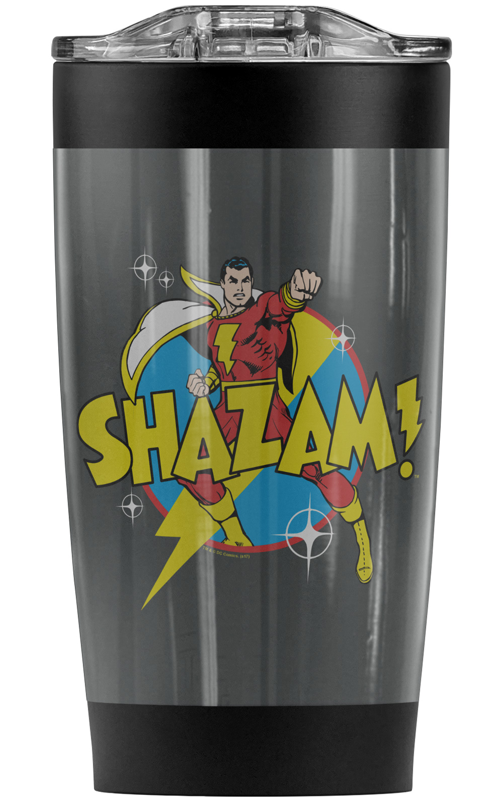 Justice League Shazam! Power Bolt Stainless Steel Tumbler 20 oz Coffee ...