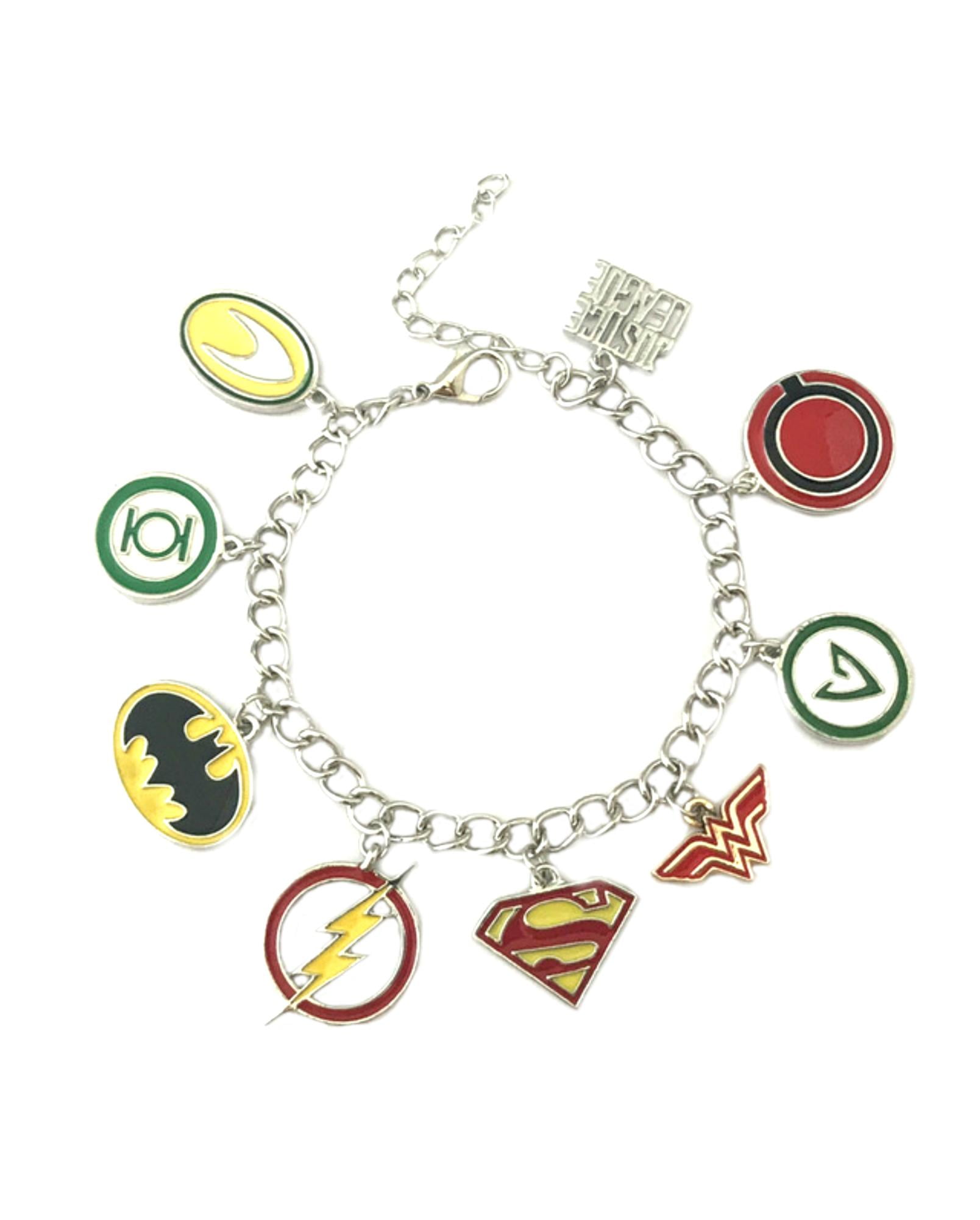Justice League Superhero Comic Movie Fashion Silvertone Novelty Charm ...