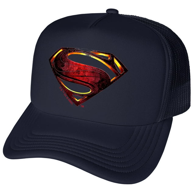 Justice League Superman Logo Foam Snapback Trucker Hat - Unisex for Men ...