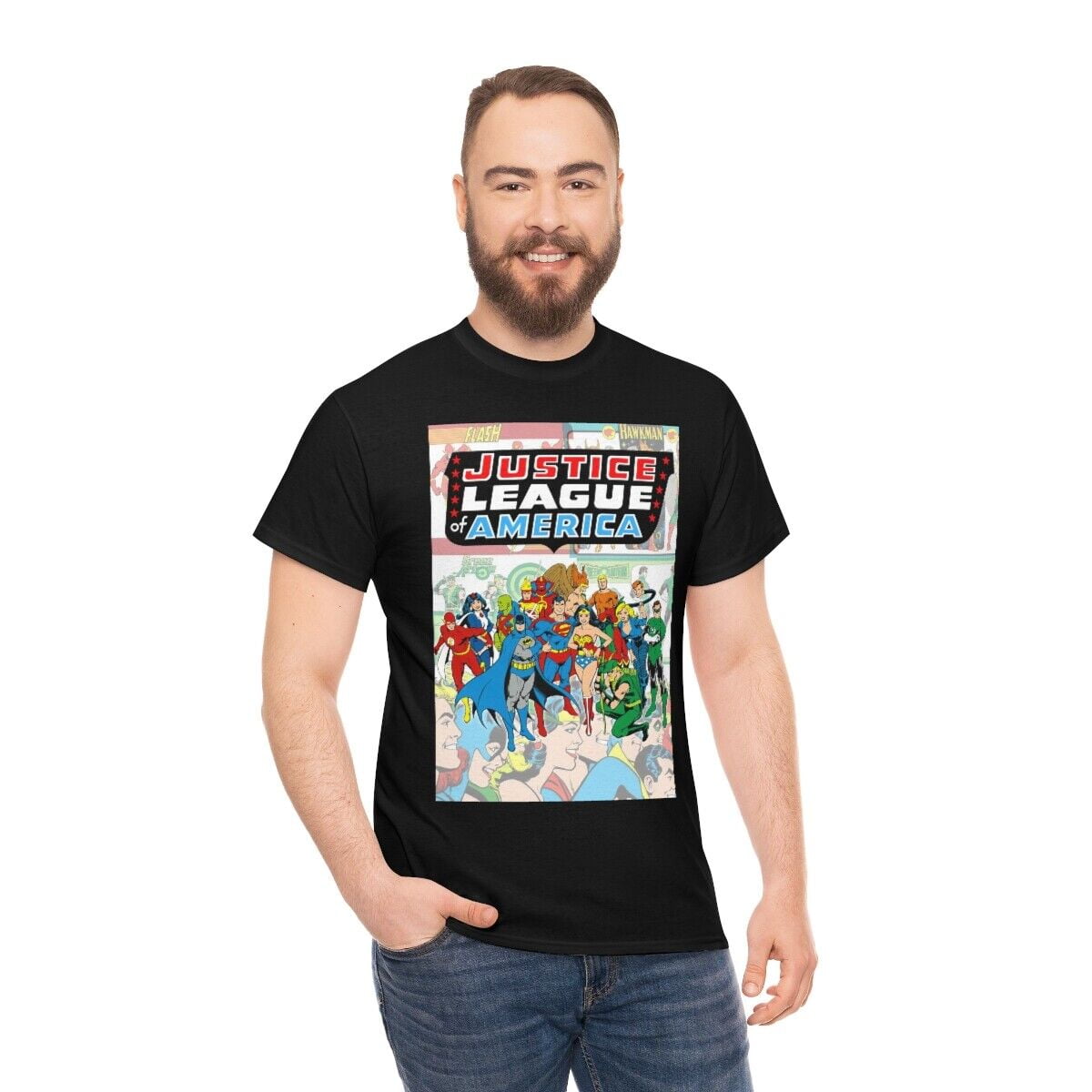 Justice League of America Satellite Retro JLA T-Shirt - Walmart.com