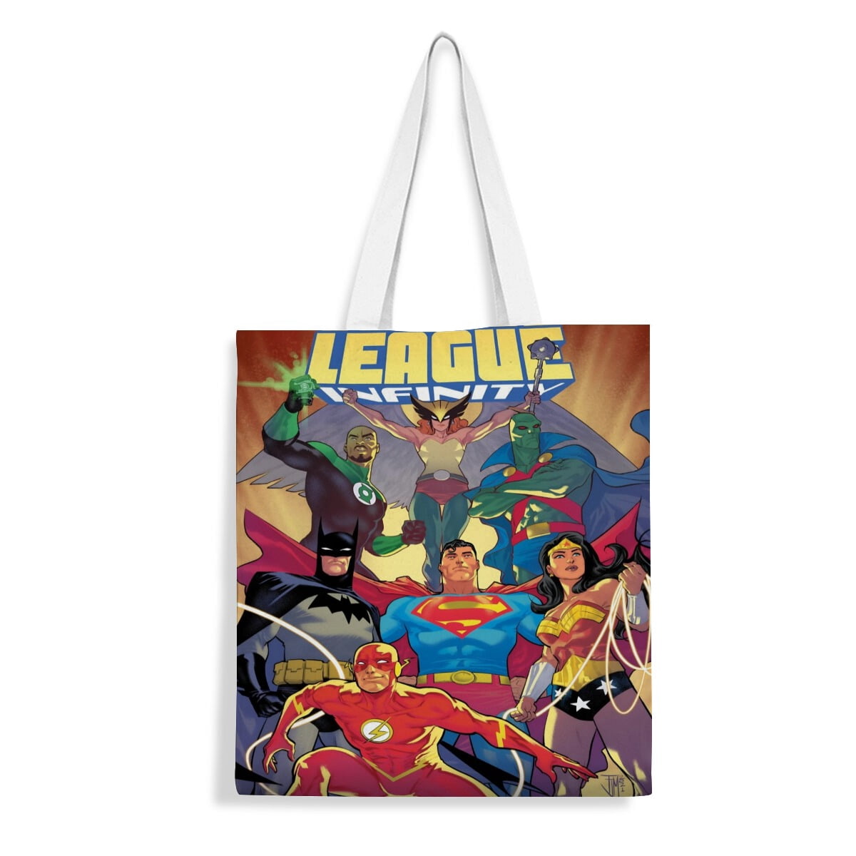 Justice League-theme canvas Tote Bag for Women Aesthetic Shopping ...