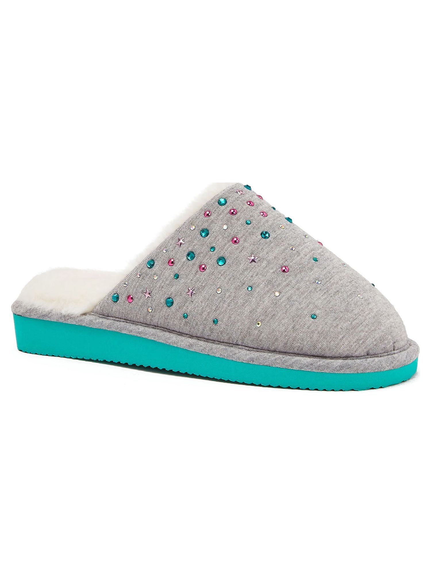 Justice Little & Big Girls Slip-on Scuff Slippers, Sizes 13-6 - Walmart.com