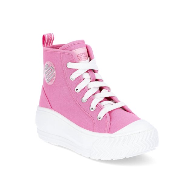 Justice Little and Big Girls' High Top Sneakers, Sizes 13-5 - Walmart.com