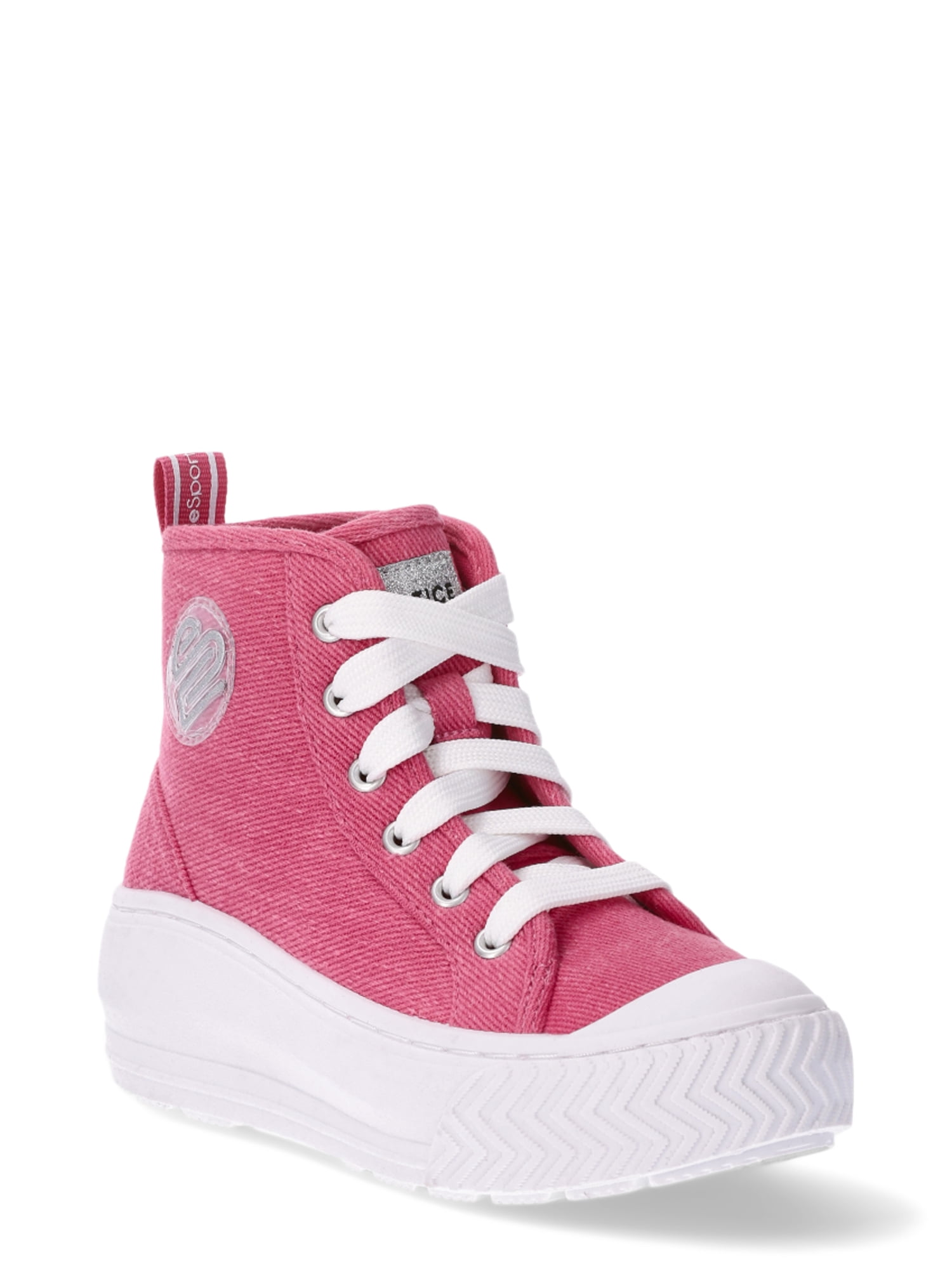 Justice Little Girl & Big Girl High Top Sneakers - Walmart.com