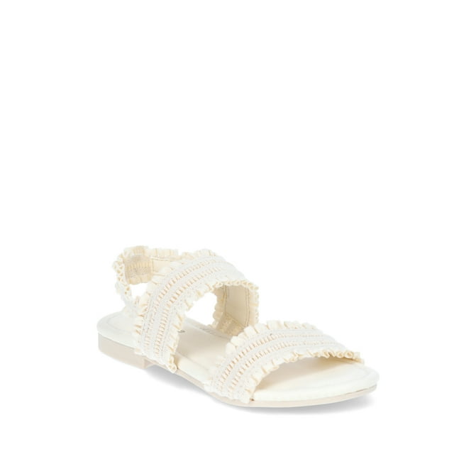 Justice Little Girl & Big Girl Ruffle Sandals - Walmart.com