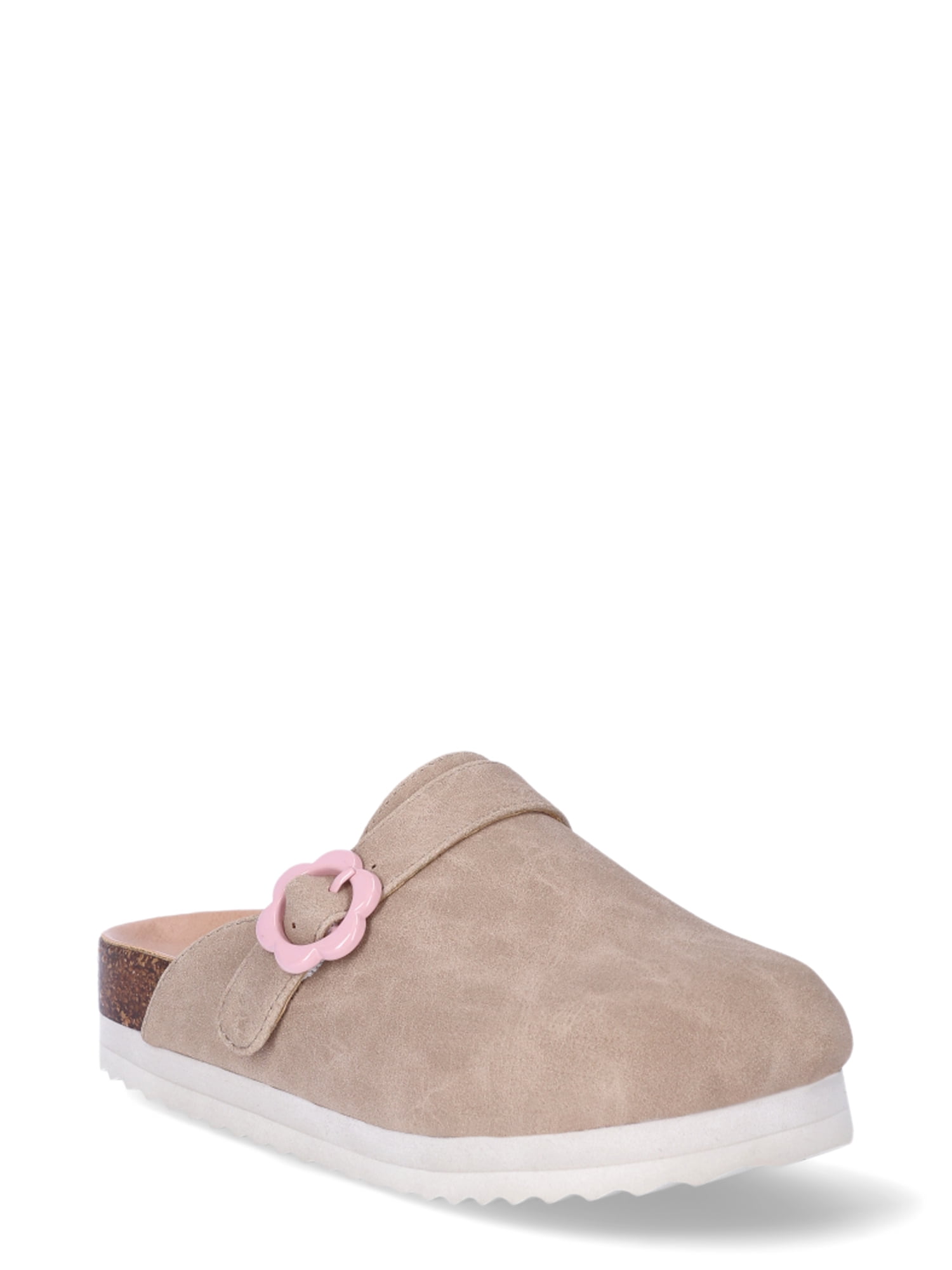 Justice Girls Casual Comfortable Platform Clogs with Flower Buckle ...