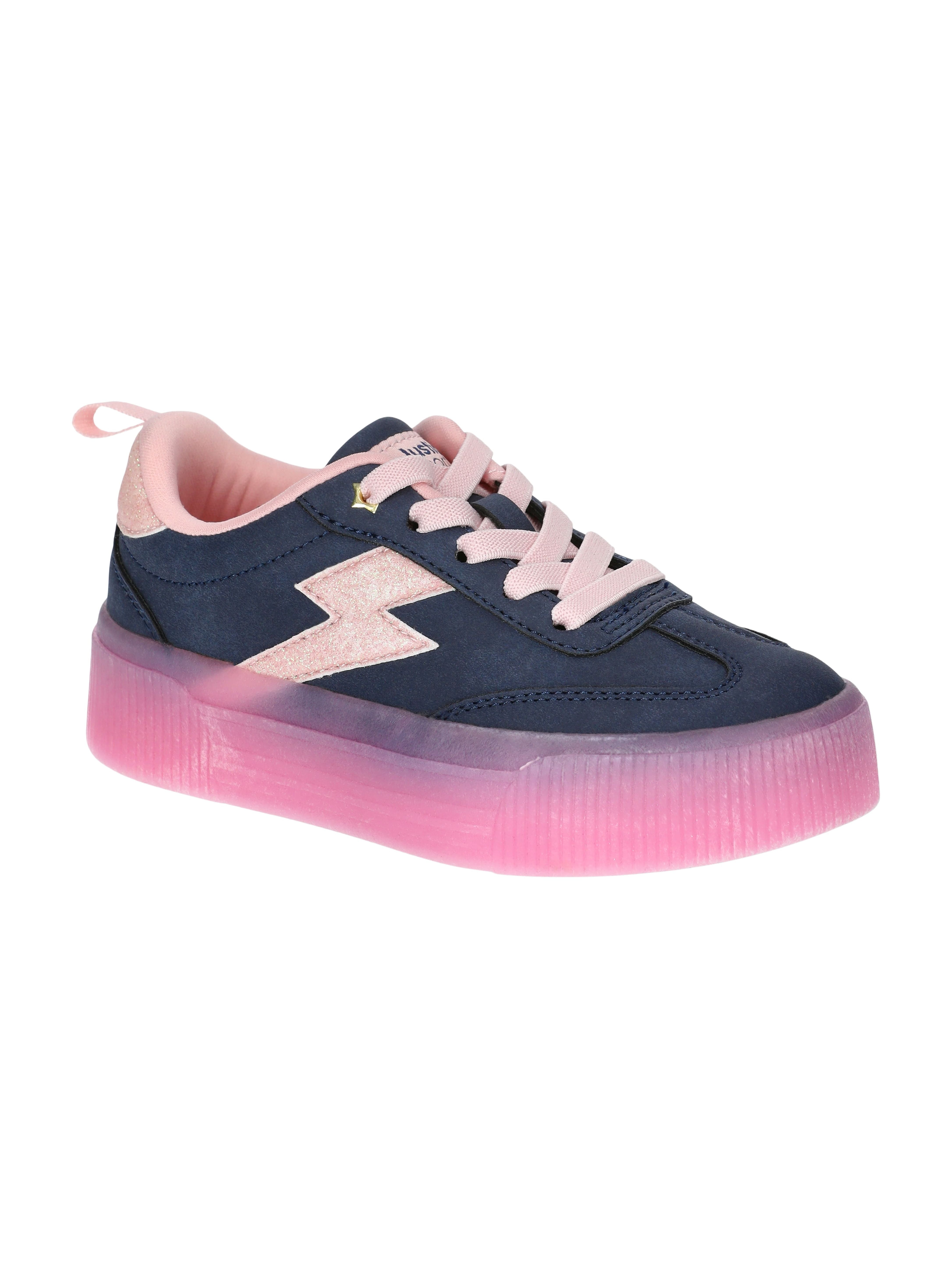 Justice Little Girl & Big Girl Platform Court Sneakers - Walmart.com