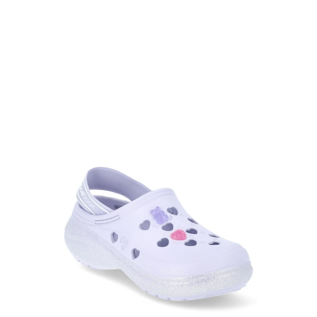 Justice Little Girls and Big Girls Clogs with Charms - Walmart.com