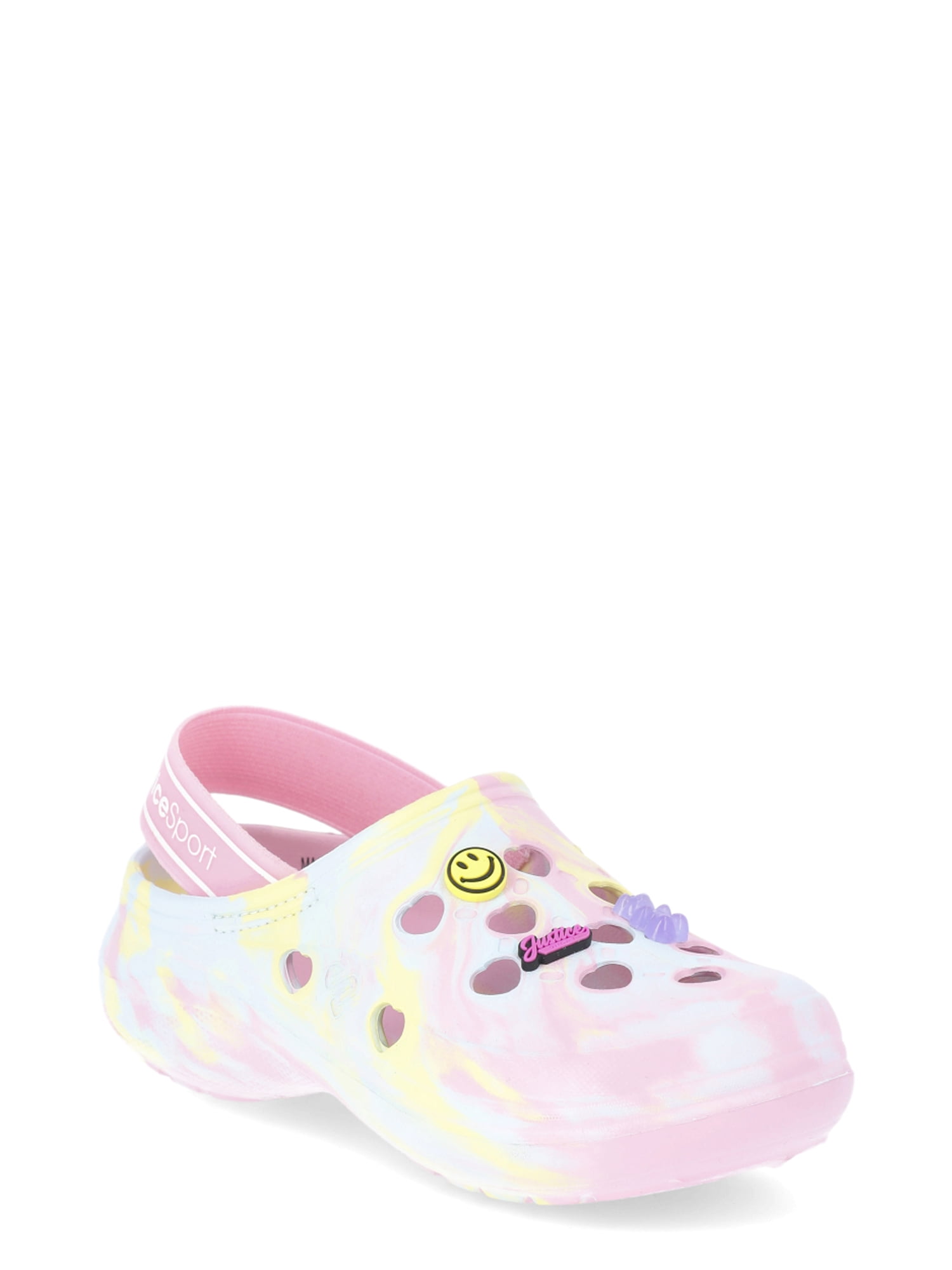 Justice Little Girls and Big Girls Clogs with Charms - Walmart.com