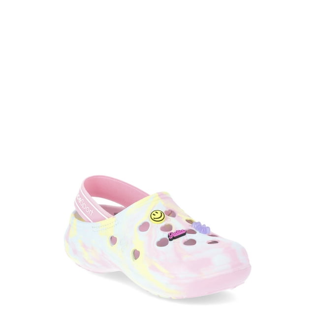 Justice Little Girls and Big Girls Clogs with Charms - Walmart.com