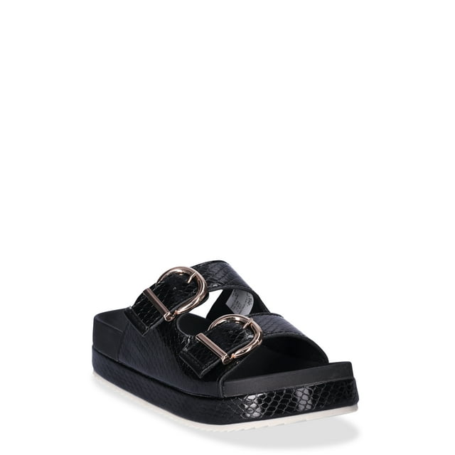 Justice Little and Big Girls Footbed Sandals - Walmart.com