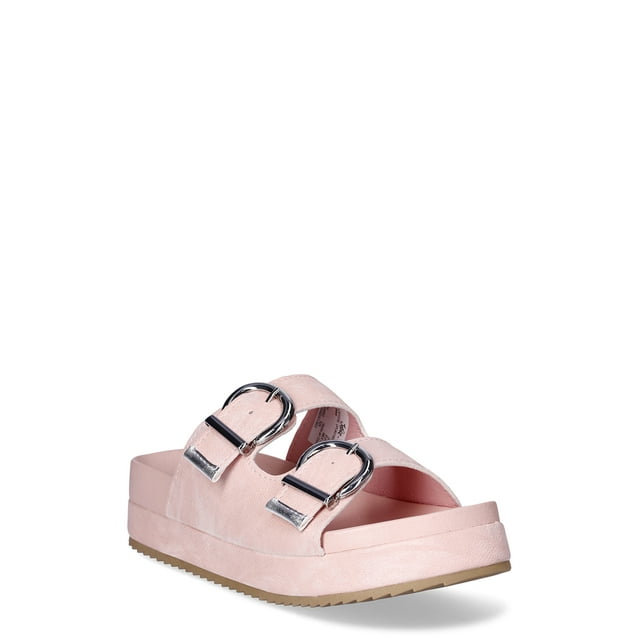 Justice Little and Big Girls Footbed Sandals - Walmart.com