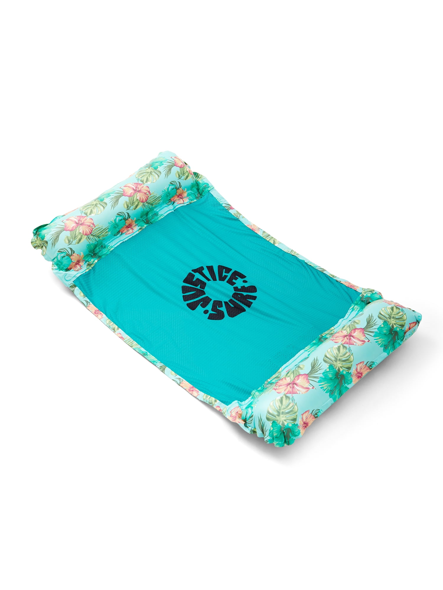 Justice Mesh Hammock Pool Float, Color: Hibiscus , Green, for Kids 6 ...