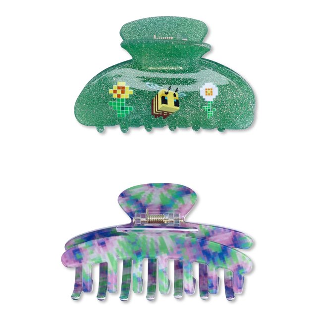 Justice Minecraft Girls Claw Clips, 2-Piece - Walmart.com