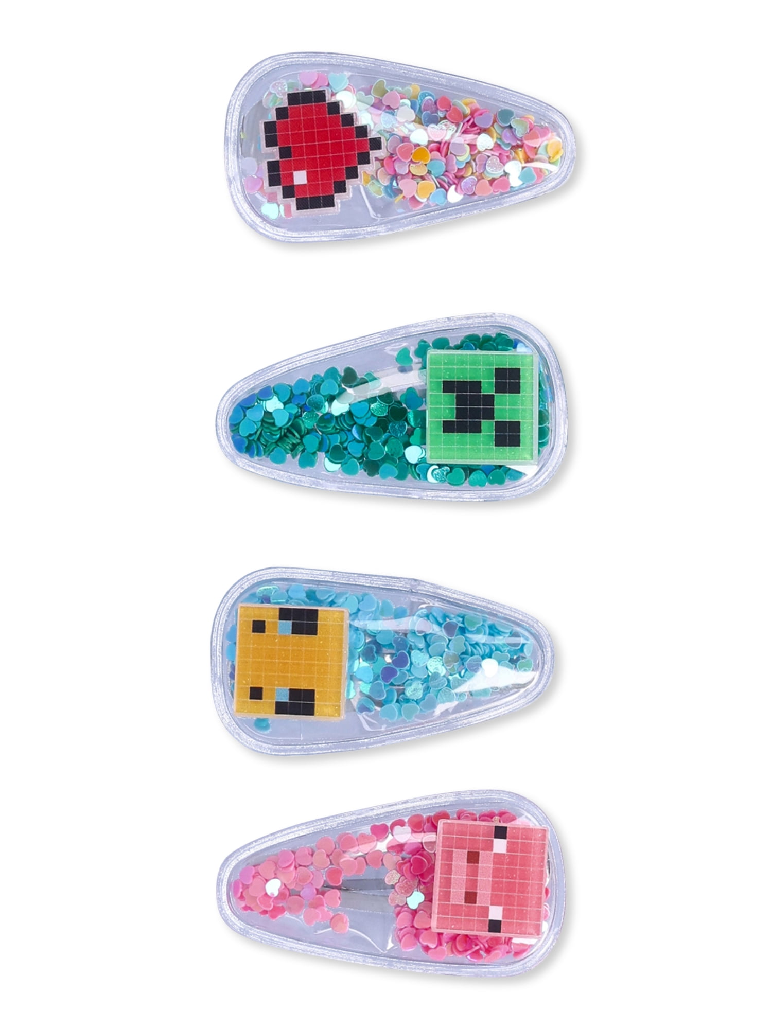 Justice Minecraft Girls Snap Clips, 4-Piece - Walmart.com