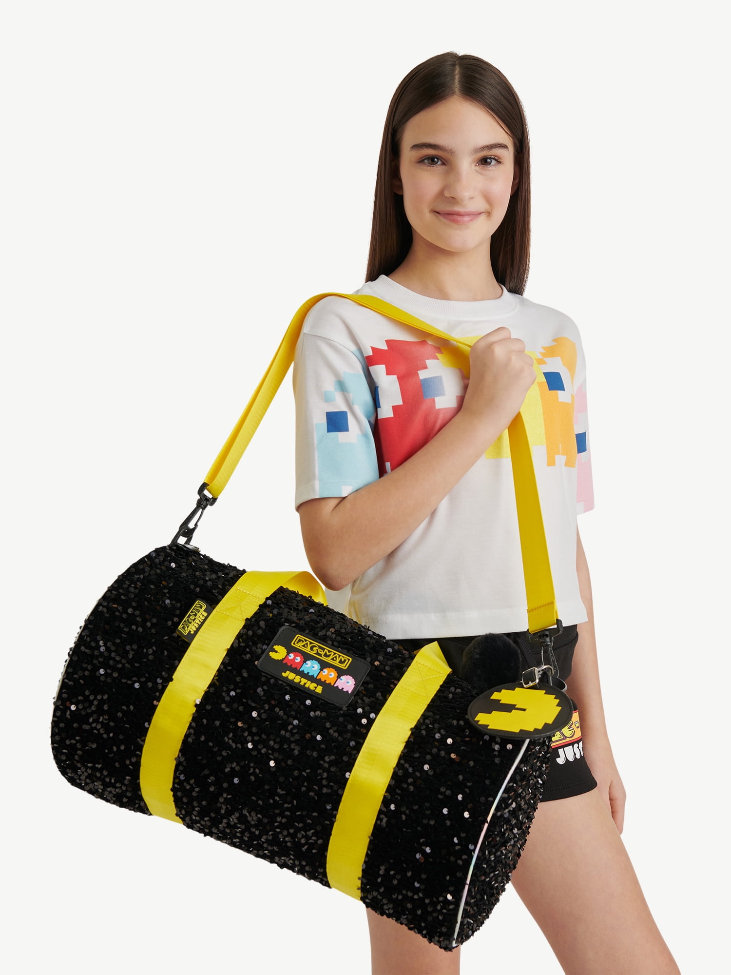 Justice x Pac-Man Sequin Duffle Bag - Walmart.com