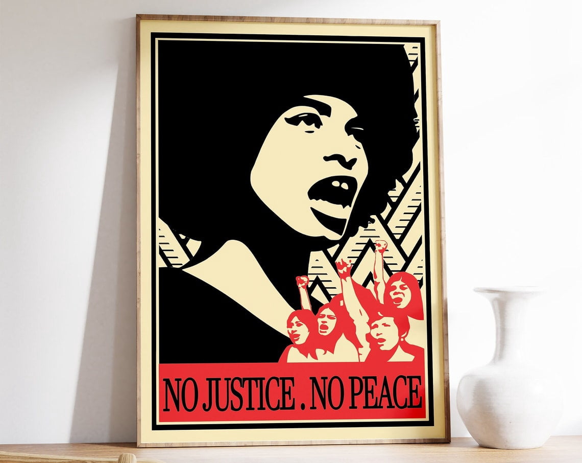No Justice No Peace Poster, Diversity And Inclusion Wall Print ...