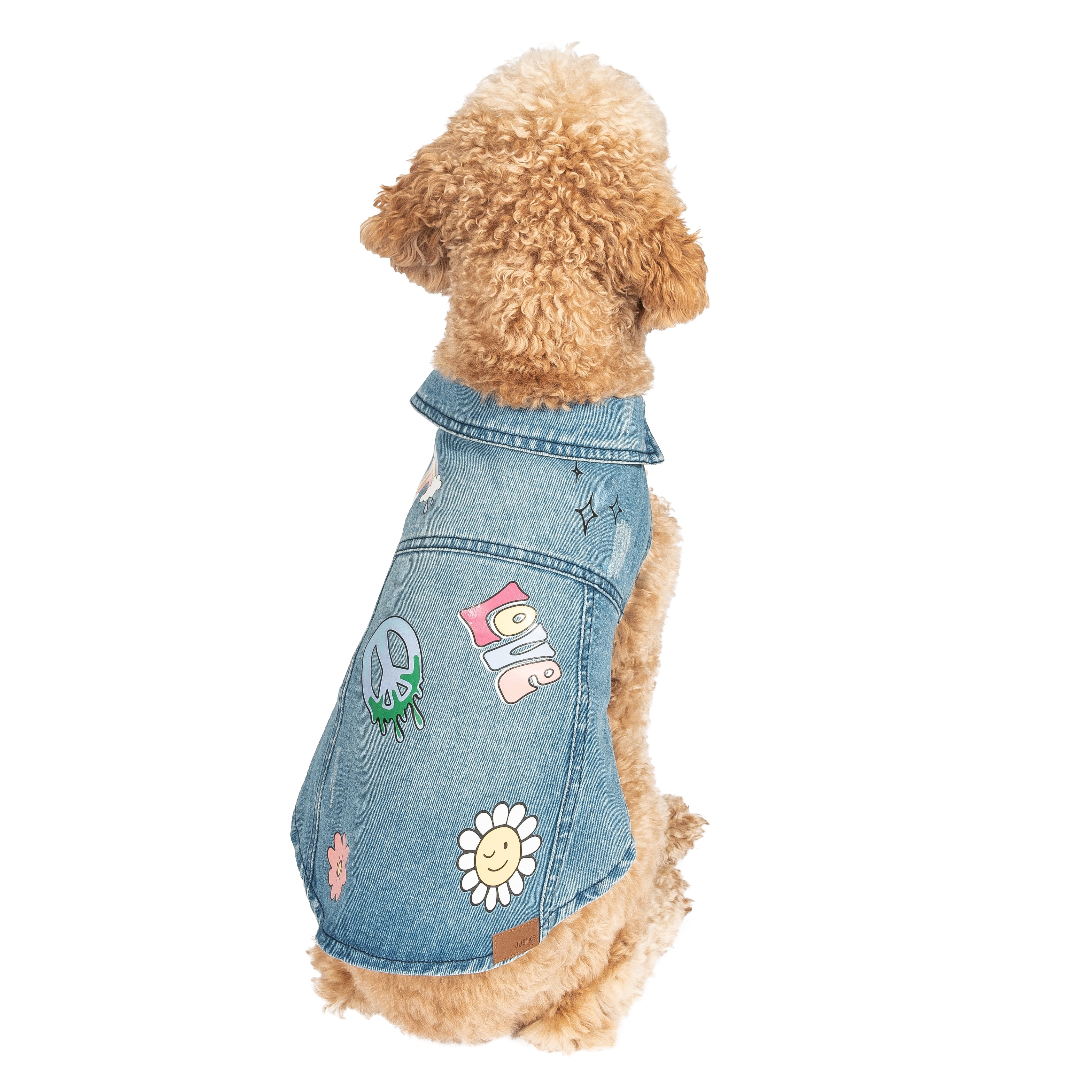 Justice Pet Denim Printed Dog Jacket, XL - Walmart.com