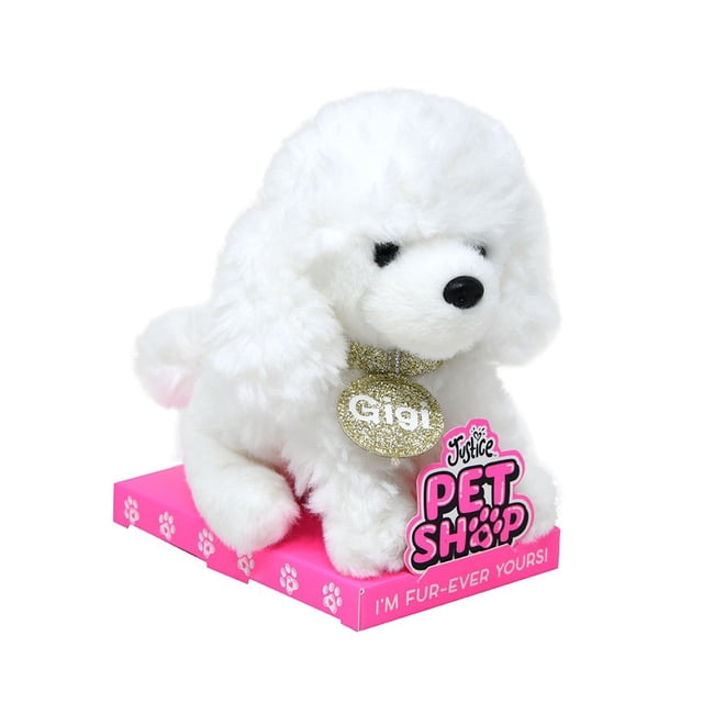 Cute Toys: Justice Pet Shop's Poodle Gigi, Plush Dog Puppy 5 Inches ...