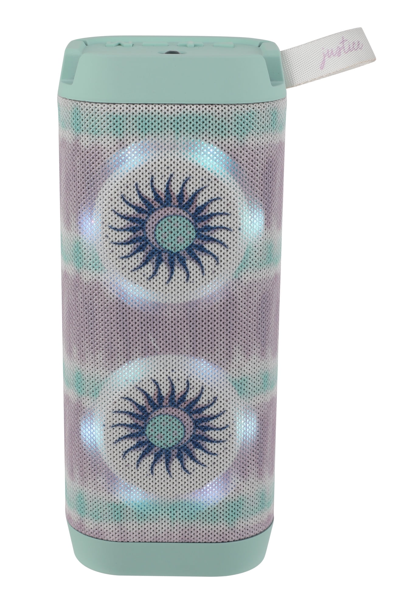 Justice Portable Bluetooth Speaker with LED Lighting, Green, JUSSP02 ...