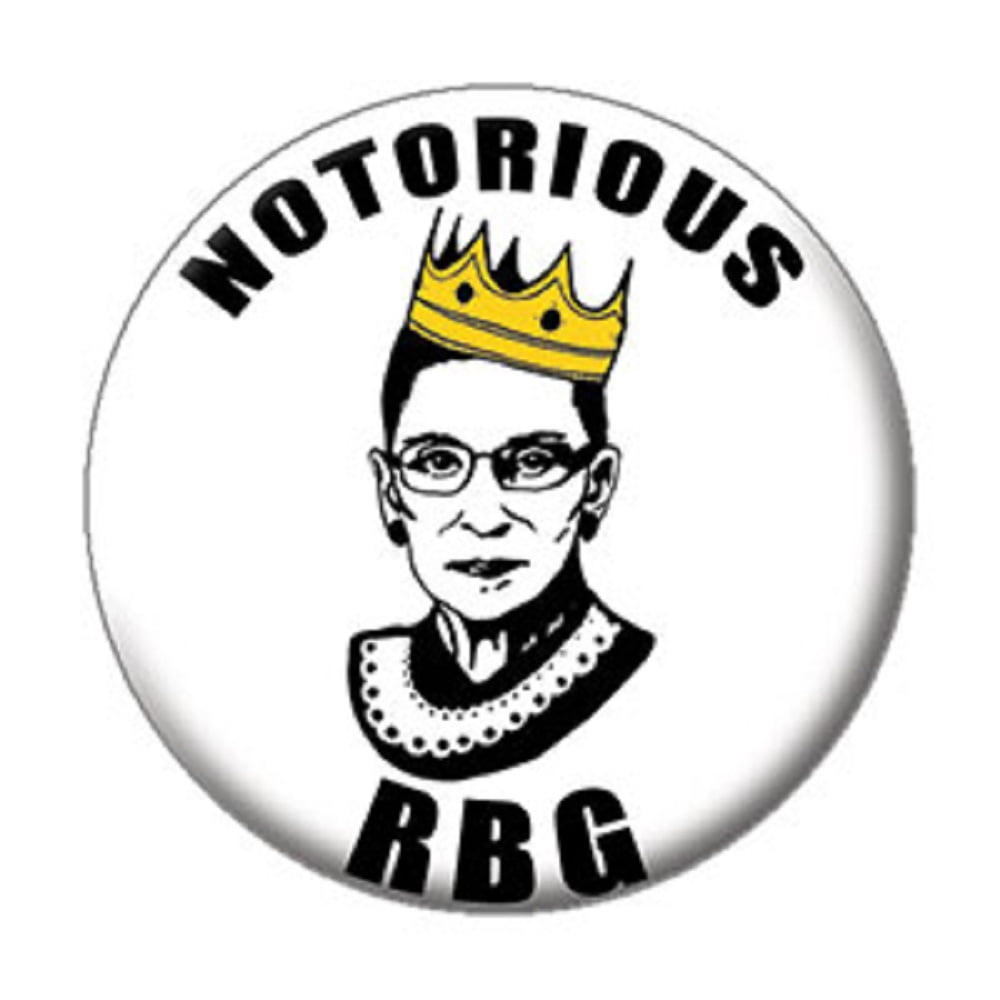 Justice RBG - Ruth Bader Ginsburg Button - Notorious - Officially ...