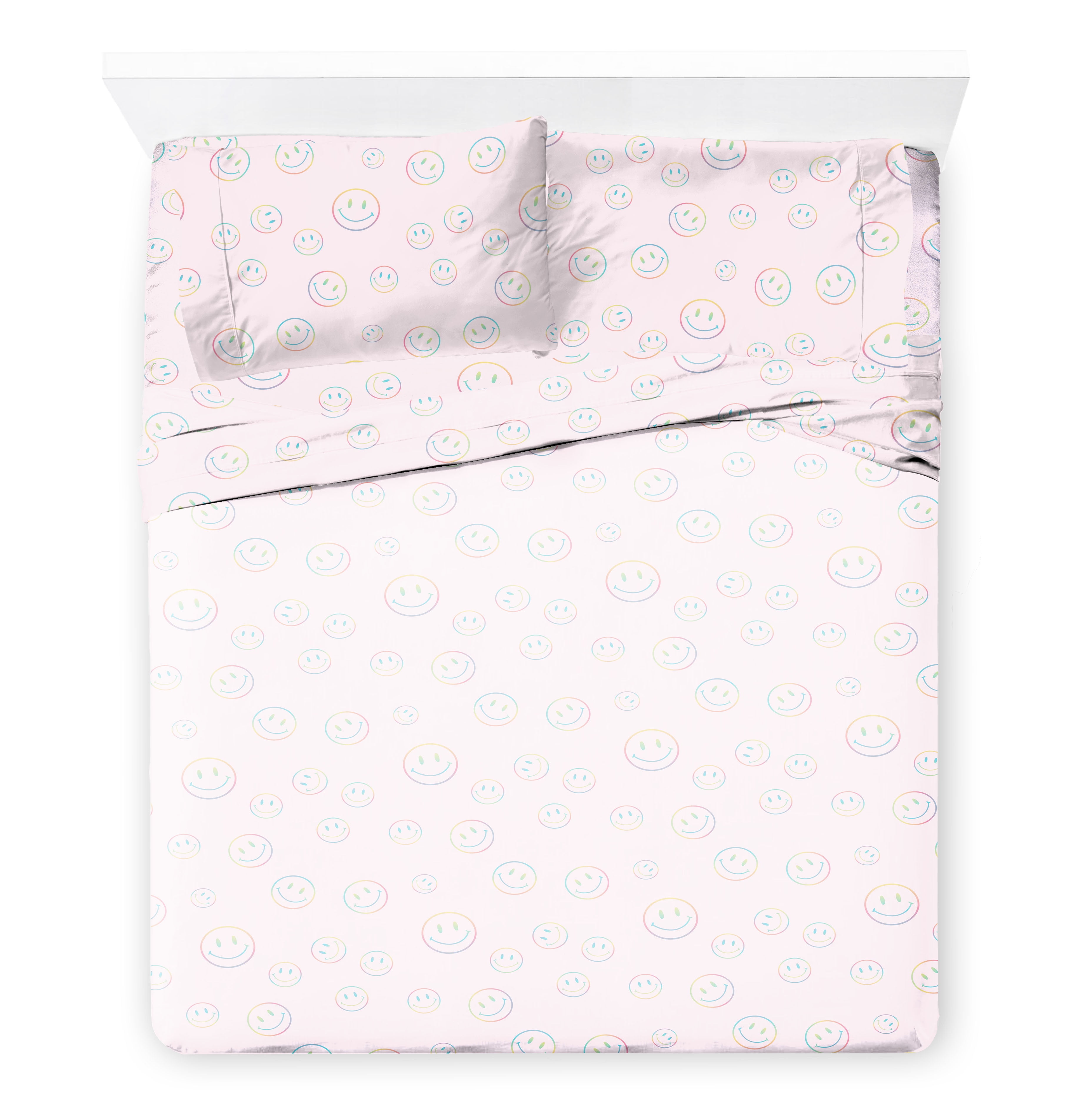 Justice Rainbow Tie-Dye Queen Sheet Set, Kids Bedding, 100% Microfiber ...