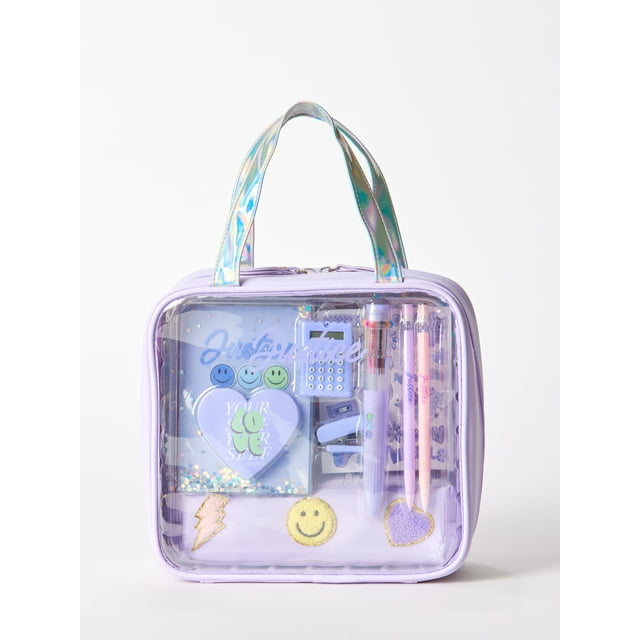 Justice Stationery Set with Smiley Case, 10pc set for children ages 6 ...