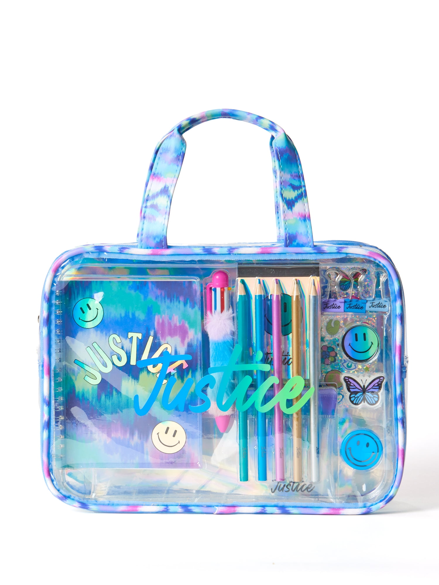 Justice Stationery Set with Smiley Case, 13pc set for children ages 6 ...