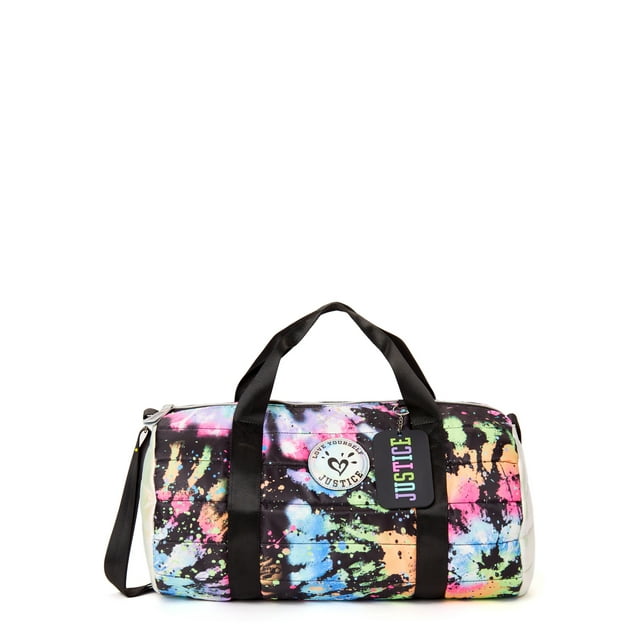 Justice Tie Dye Girls 17" Barrel Duffel Bag - Walmart.com