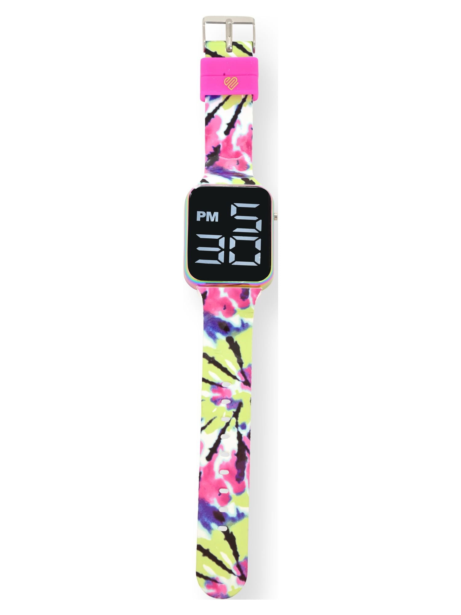 Justice Unisex LED Multi Color Tie Dye Silicone Watch - JSE4196WM ...