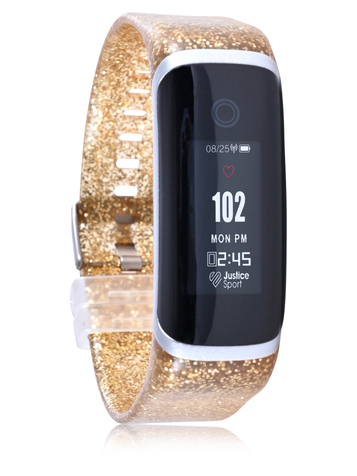 Justice Unisex Tween Dynamic Heart Smart Watch with Silicone Strap in ...