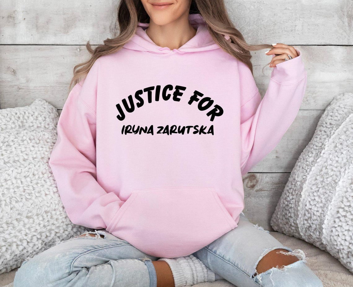 Justice for Iryna Zarutska Hoodie, Women are Immortal Hoodie, Ukrainian Refugee Memorial Hoodie ...
