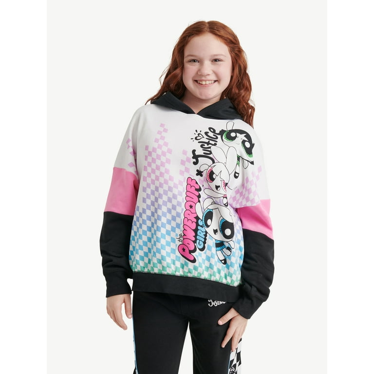 Justice x Powerpuff Girls Power Pose Colorblock Hoodie Justice x Powerpuff Girls Power Pose Colorblock Hoodie