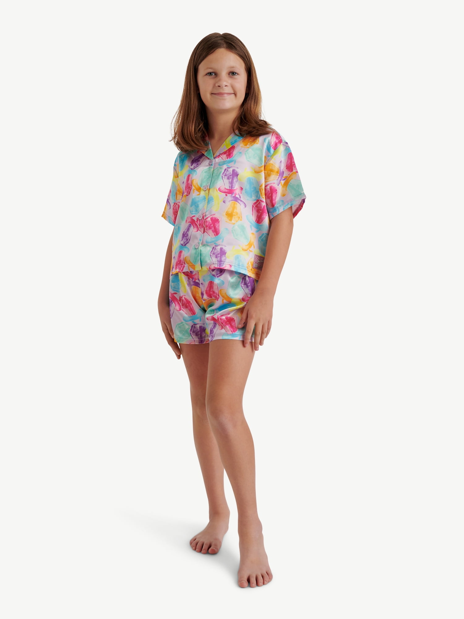 Justice x Ring Pop Pajama Set - Top & Shorts, Sizes 5-18 - Walmart.com
