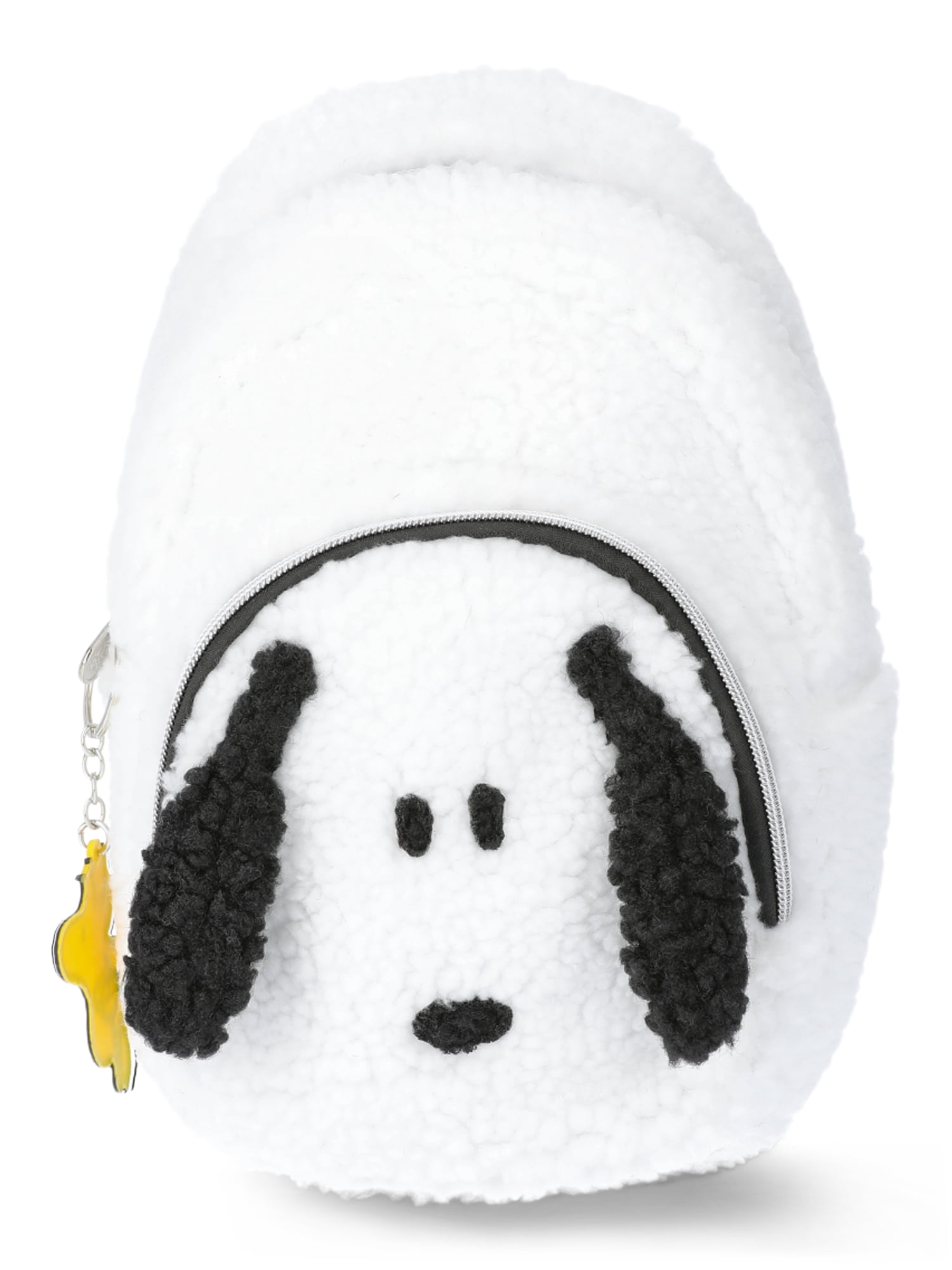 Justice Snoopy Girls Faux Sherpa Sling Bag, White - Walmart Business ...