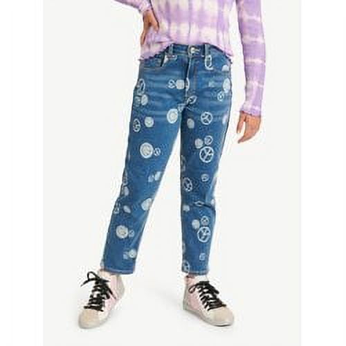 Justice x Stranger Things Girls Mini Mom Jeans, Sizes 6-18, Slim & Plus ...
