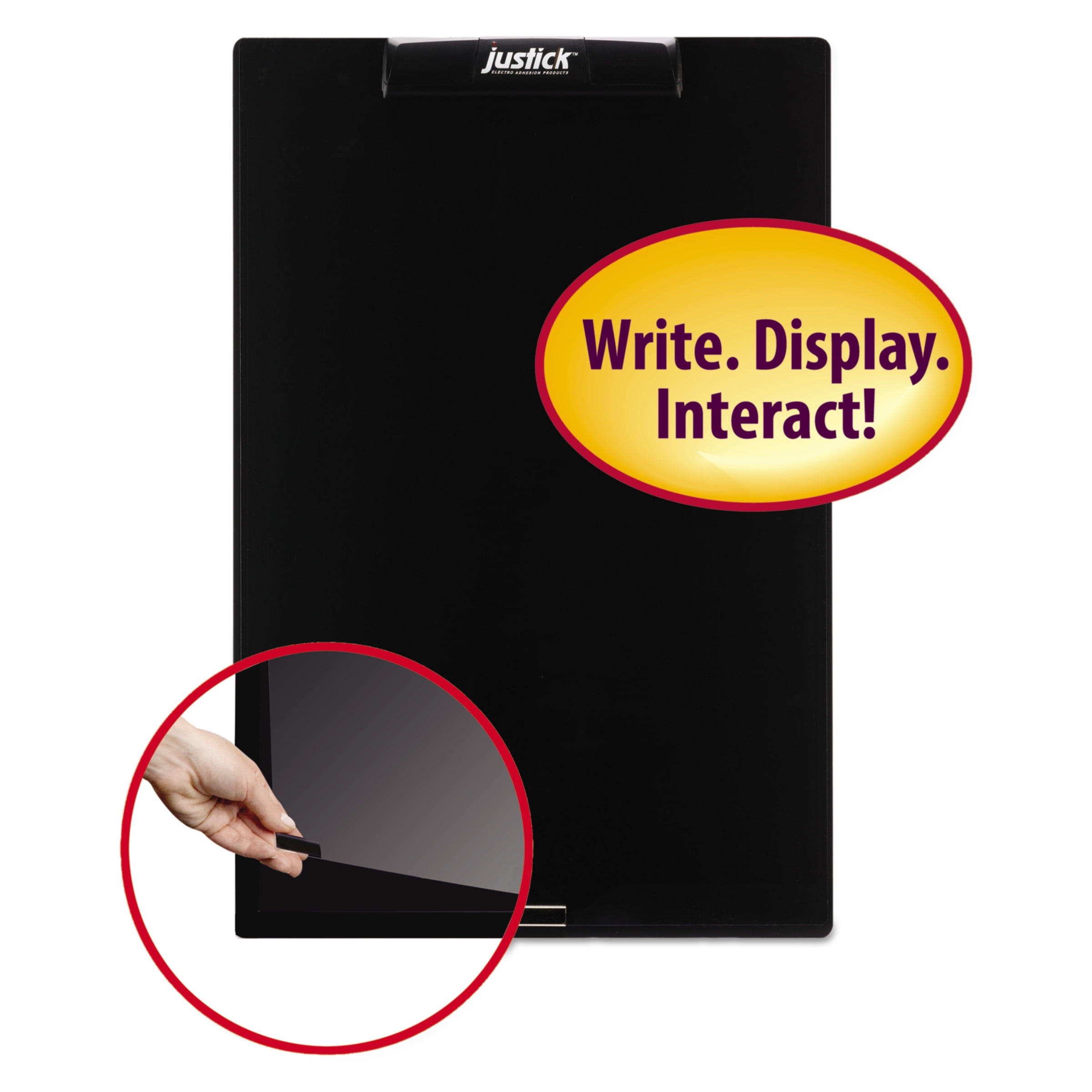 Justick by Smead Mini Electro-Surface Dry-Erase Board w/Clear Overlay ...