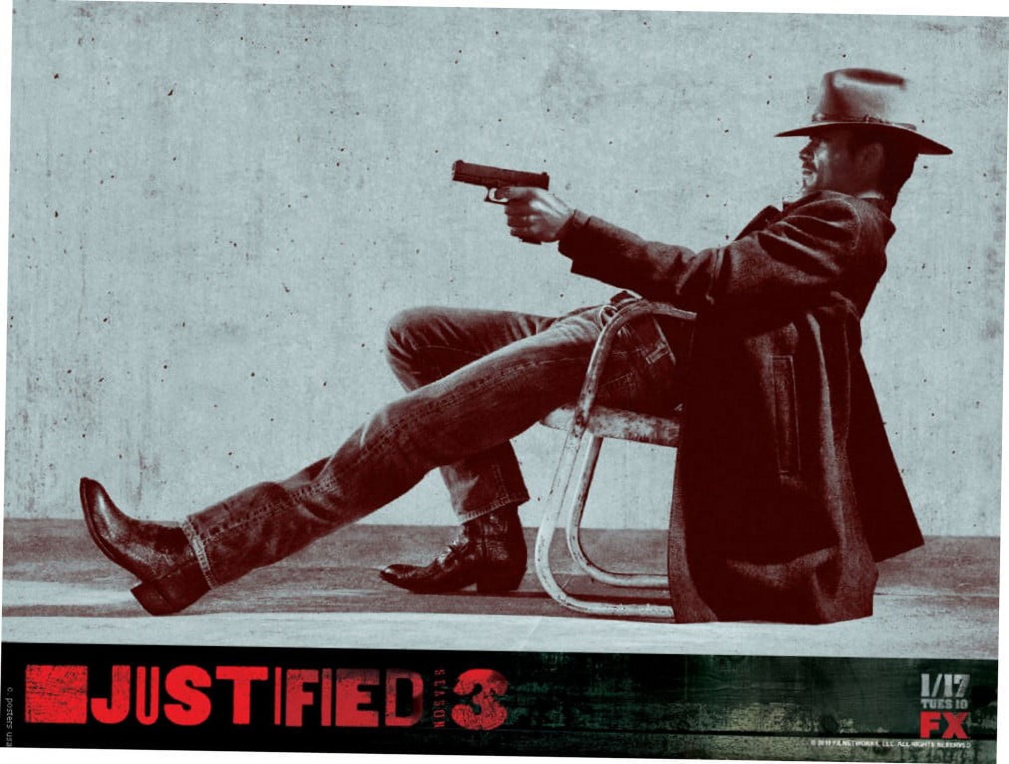 Justified Season 3 Poster Metal Sign 8In x 12In Metal Print 8x12 Square ...