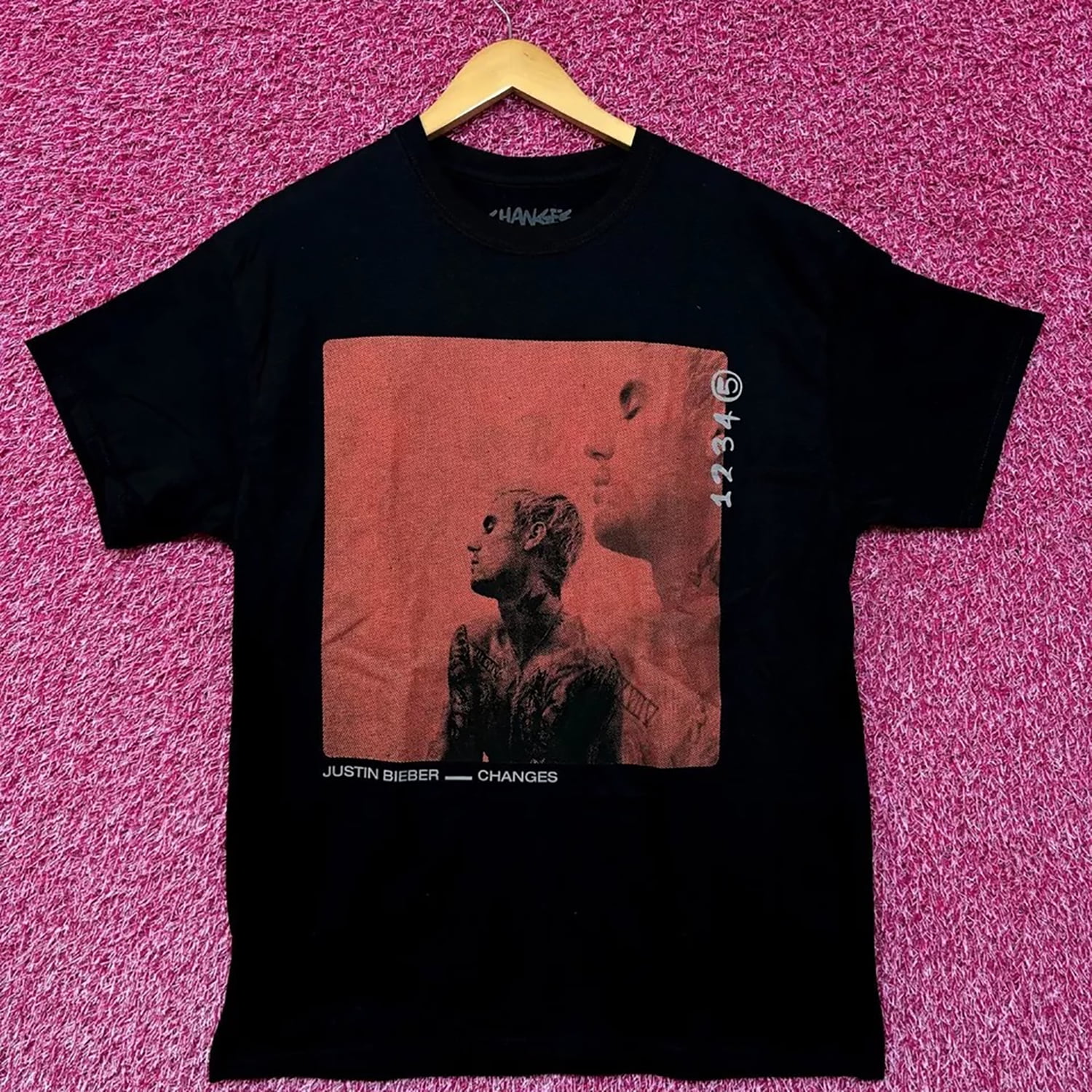 Justin Bieber Changes Album Cover Art Contemporary R&B Tee - Walmart.com