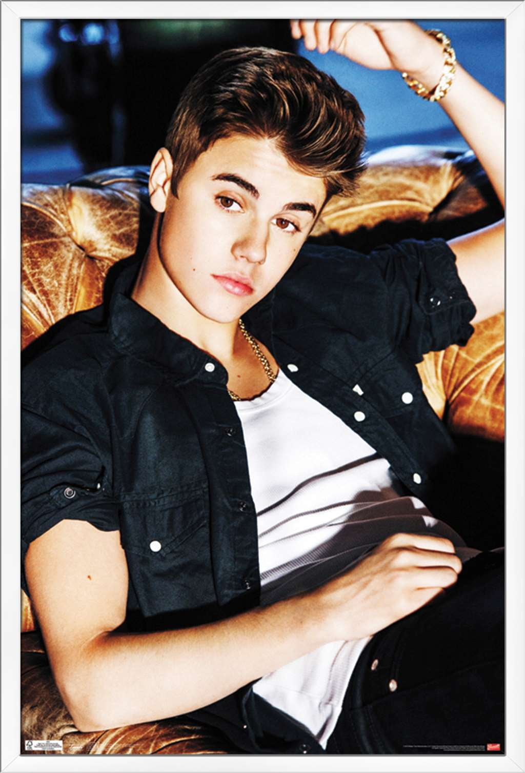 Justin Bieber - JB Wall Poster, 22.375" x 34", Framed - Walmart.com