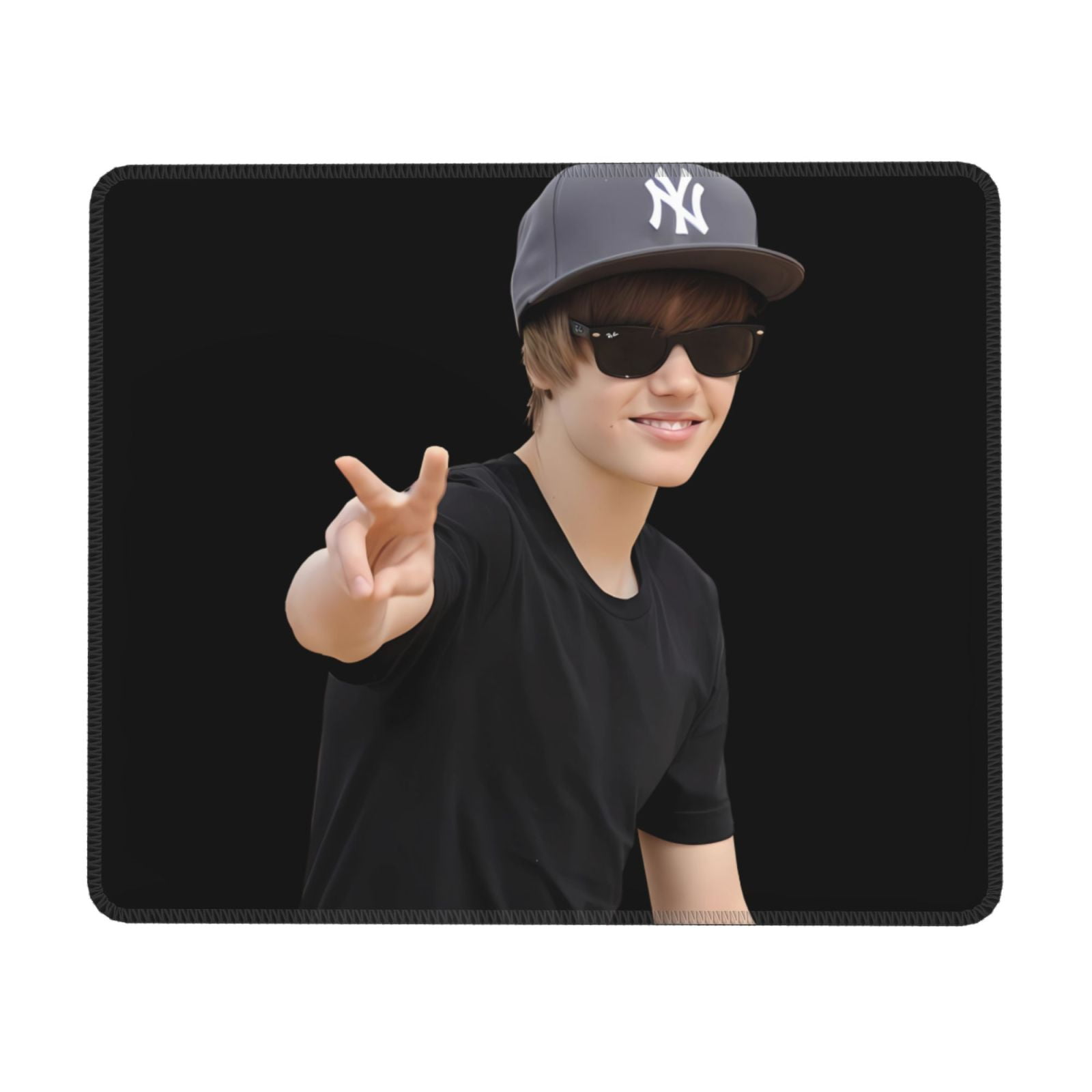 Justin Bieber Mouse Pad Square Mouse Pad for Desk Soft Computer Mouse ...