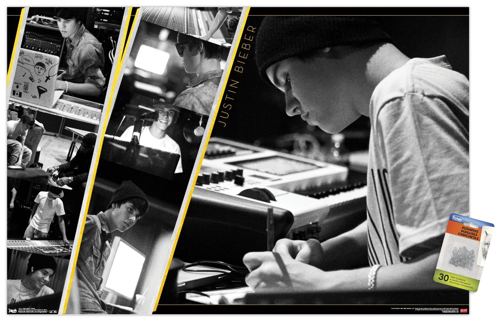 Justin Bieber - Studio Wall Poster with Push Pins, 22.375" x 34 ...