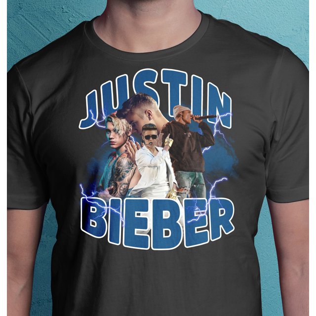 Justin Bieber T Shirt Design PNG Instant Download - Justin Bieber Fan ...