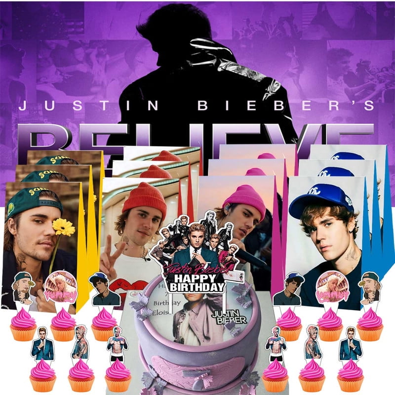 Justin Bieber Treat Bags Candy Decorations Party Favor Supplies ...