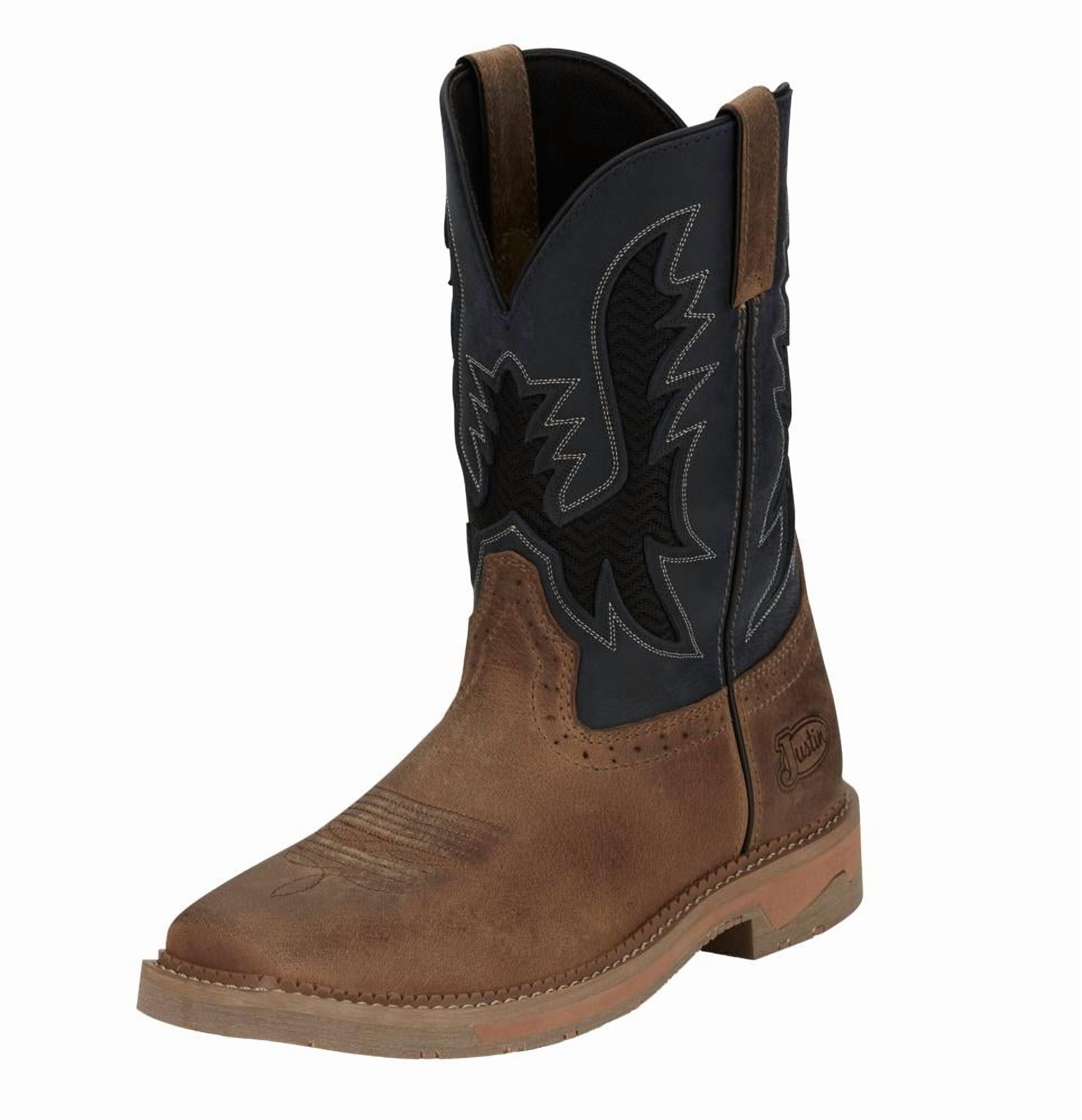 Justin Boot Company Men`s Justin Stampede Bolt Peanut Tan 11In Top Soft ...