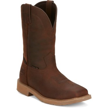 Justin Original Work Boots Men's Stampede Steel Toe Square Toe Work ...