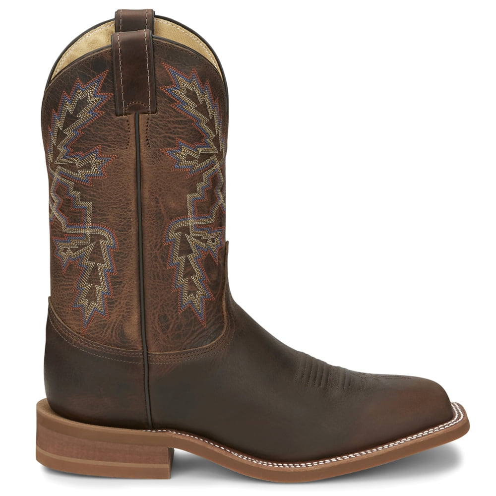 Justin Boots Mens Bender 11Inch Square Toe Cowboy - Walmart.com